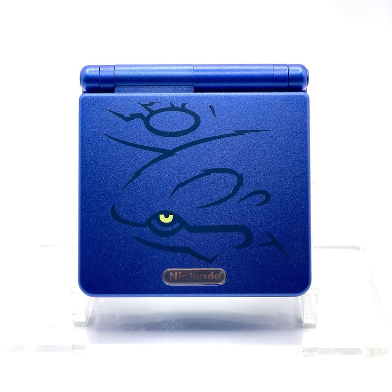 Gameboy Advance SP IPS V5 | Modded Gba SP Console | Kyogre Inspired ...