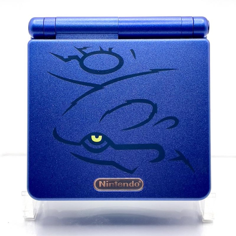 Gameboy Advance SP IPS V5 | Modded Gba SP Console | Kyogre Inspired ...