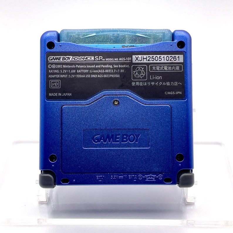 Gameboy Advance SP IPS V5 | Modded Gba SP Console | Kyogre Inspired ...