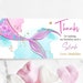 Editable Mermaid Treat Bag Toppers Mermaid Birthday Party Thank You ...