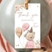 Editable Boho Teddy Bear Favor Tags Thank You Beary Much Tag Teddy Bear ...
