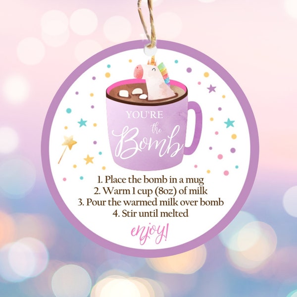 Unicorn Hot Chocolate Bomb - Etsy