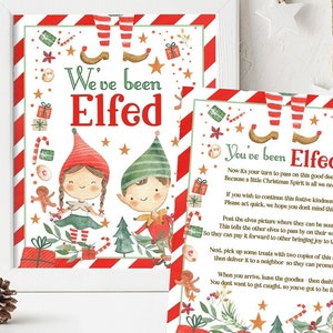 Editable You've Been Elfed Christmas Game We've Been Elfed Christmas ...