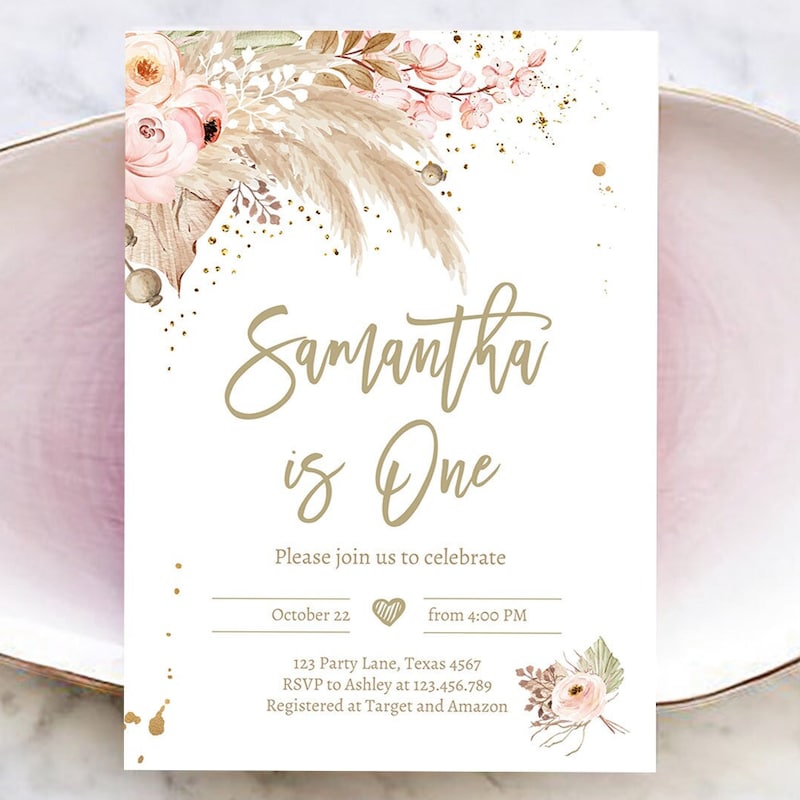 Bohemian Invite - Etsy