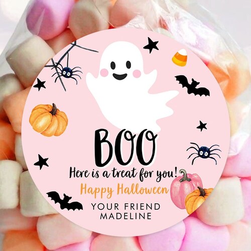 Editable Halloween Favor Tags Boo Gift Tags Costume Party - Etsy