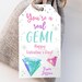 Editable Valentine Tags You're a Gem Valentine's Tag School Kid's ...