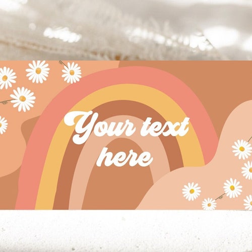 Editable Groovy Retro Daisy Food Labels Flower Power 70's - Etsy