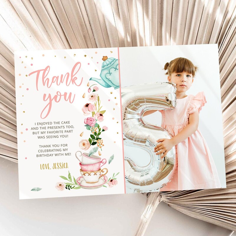 Tea Thank You Card - Etsy