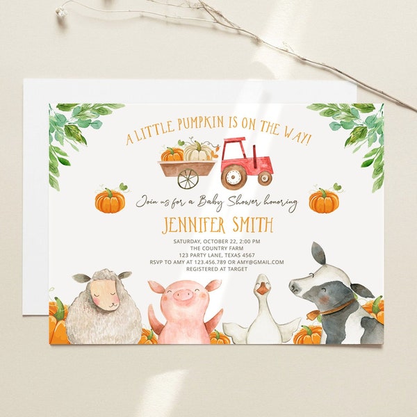 Farm Baby Shower - Etsy