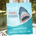 Editable Shark Welcome Sign Shark Birthday Sign Under the Sea ...