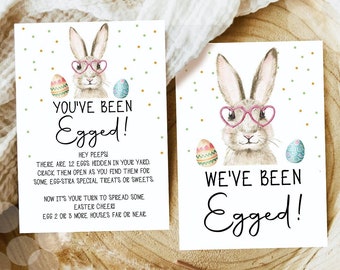 Editable You've Been Egged Easter Egg Hunt Activity, We've Been Egged ...