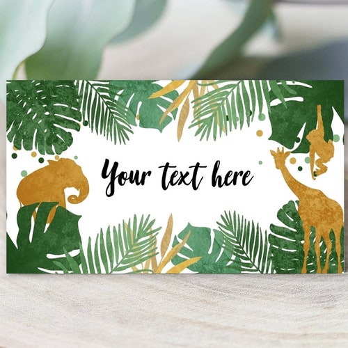 Jungle Safari Zoo Animals Theme Ears Headband Birthday Party - Etsy