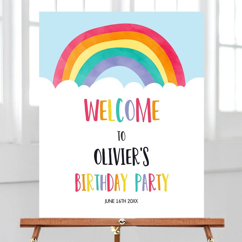 Rainbow Welcome - Etsy