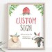 Editable Custom Sign Farm Animals Sign Boy Barnyard Birthday ...