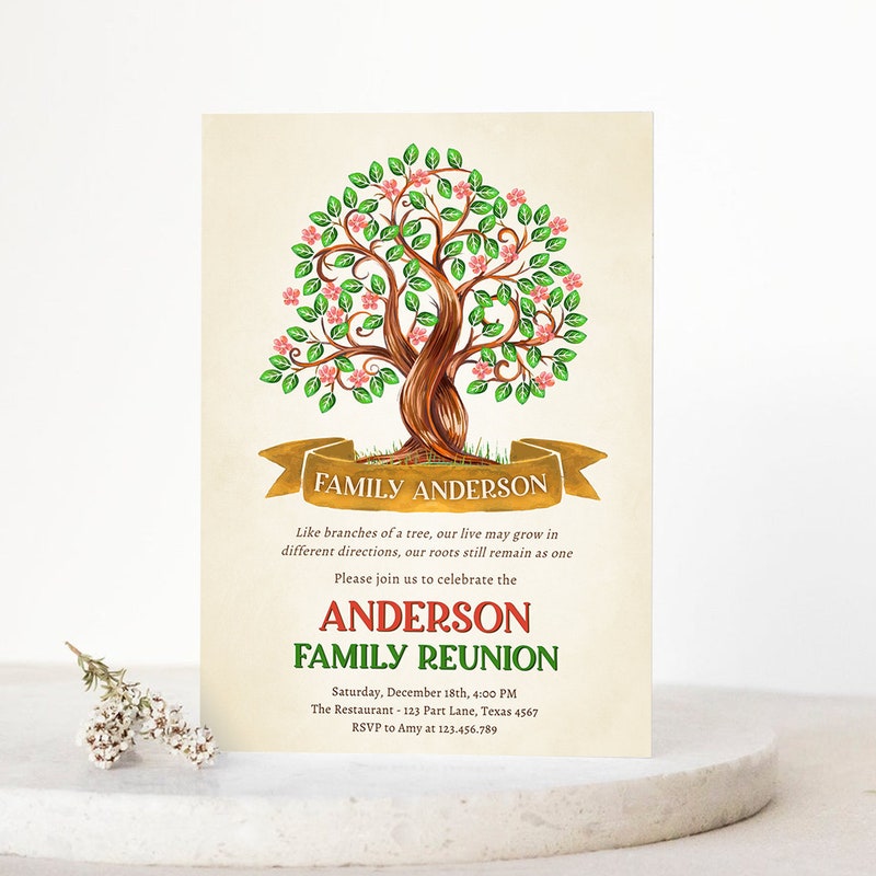 Family Reunion Program Template Editable - Etsy
