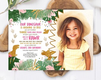 Editable Fossil Birthday Invitation Dino Dig Party Prehistoric | Etsy