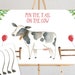Editable Pin the Tail on the Cow Farm Birthday Game Farm | Etsy