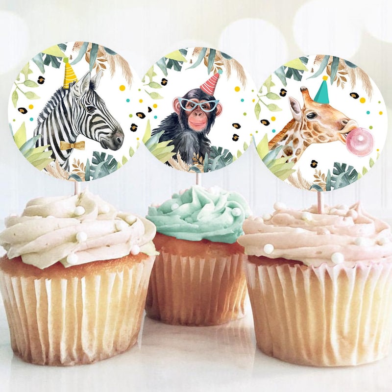 Zoo Cupcake Topper - Etsy