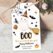 Editable Halloween Favor Tags Boo Gift Tags Costume Party Trick or ...