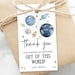 Editable Outer Space Favor Tags Space Birthday Thank You Label Galaxy ...
