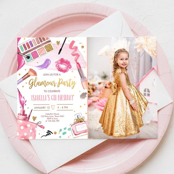 Glamour Invitation - Etsy
