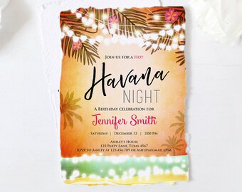 Cuban Birthday Invitation - Etsy