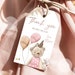 Editable Boho Teddy Bear Favor Tags Thank You Beary Much Tag Teddy Bear ...