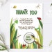 Editable Thank You Card Bug Thank You Note Bug Birthday Insect - Etsy