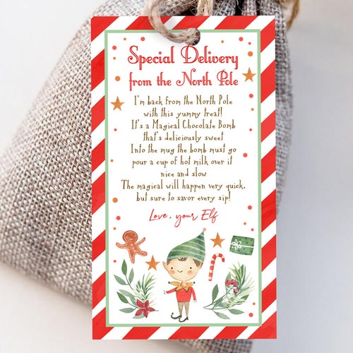 Elf Cocoa Bomb Tags Christmas Elf Tags Hot Chocolate Bomb - Etsy Canada