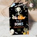 Editable Halloween Gift Tag Skeleton Gift Tags Trick or Treat Halloween ...