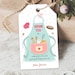 Editable Cooking Favor Tags Tags Baking Birthday Thank You Tags Kids ...