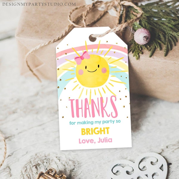 Sunshine Favor Tags - Etsy