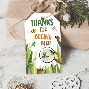 Editable Bug Favor Tags Bug Birthday Bugs Thank You Tags Label Bug ...