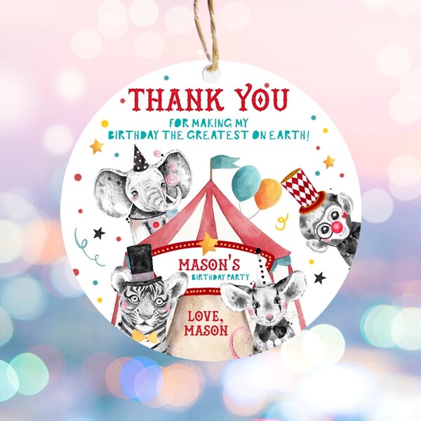 Vintage Circus Tag - Etsy