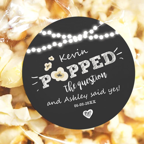 He Popped the Question and She Said Yes Engagement Party - Etsy