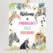 Editable Party Animals Welcome Sign Party Animal Sign Zoo Safari ...