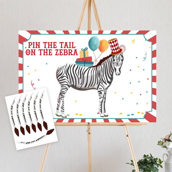 Circus Zebra - Etsy