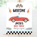Editable Racing Birthday Welcome Sign Race Car Birthday Sign Growing up ...