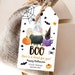 Editable Halloween Favor Tags Boo Gift Tags Costume Party Trick or ...