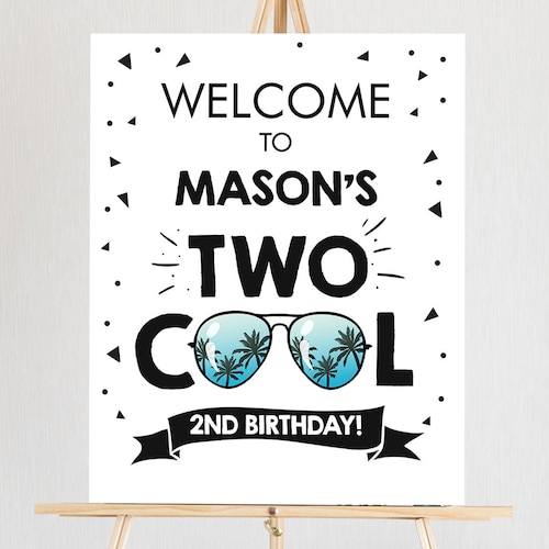 Two Cool Party Favor Tags Two Cool Birthday Two Cool Party - Etsy