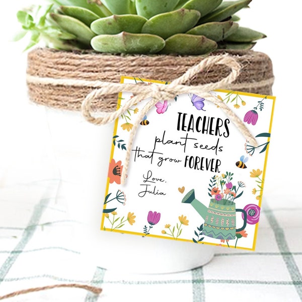 Flower Tags - Etsy