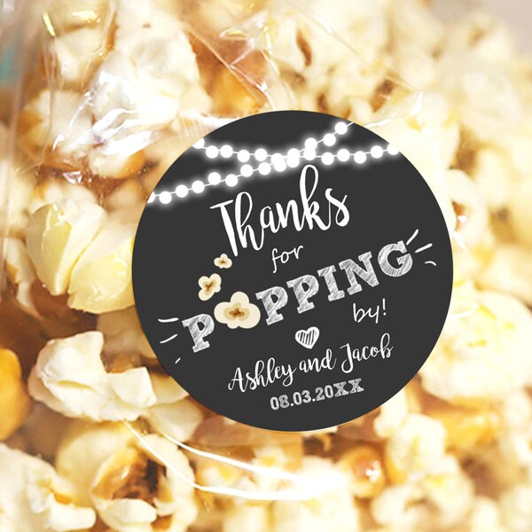 Thanks for Popping by Stickers - Etsy