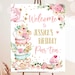Editable Birthday Tea Party Welcome Sign Birthday Par-tea - Etsy