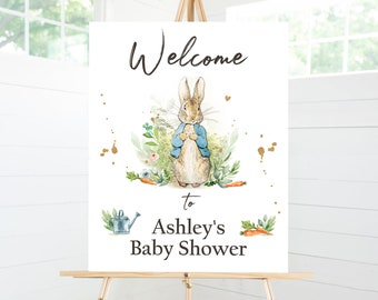 Peter Rabbit Baby Shower Sign Peter Rabbit Favour Sign - Etsy