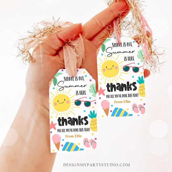 Teacher Thank You Tag - Etsy