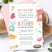Editable Stock the Kitchen Bridal Shower Invitation Cooking Kitchen ...