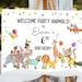 Editable Party Animals Welcome Sign Party Animal Sign Zoo - Etsy
