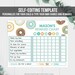 Editable Donut Reward Chart for Boys Printable Donut Chore Chart for ...