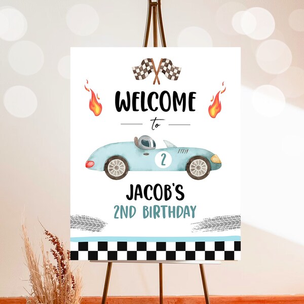 Two Fast Birthday Welcome Sign - Etsy