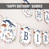 EDITABLE Under the Sea Banner Birthday Oneder the Sea Animals Ocean ...